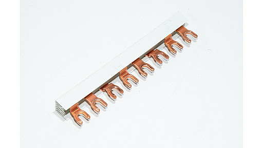 Generic 3-phase busbar with 2x3pins + 1x2pin, 53mm pitch