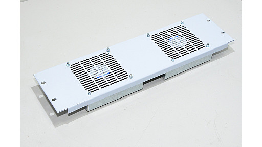 19" 3U rack mount fan unit with 2x ebm-papst 4650N fans *worn fans*