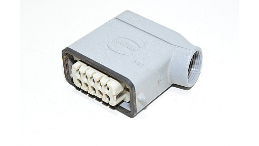 Harting heavy duty power Han 10A-F 16A female connector with Han 10A-gs ...