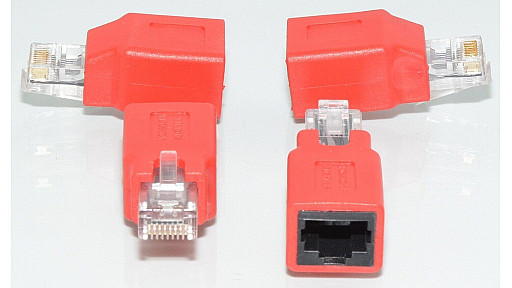 LAN cable cross over adapter (LAN X-Over adapter) *new*