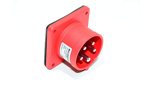 Malmbergs M615 2428658 IEC60309 panel mount red 6h 5pin 16A 3-phase ...