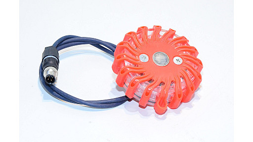 0,5m cable with M12 connector remote operated orange LED disk light ...