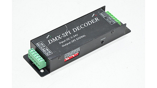 5-24VDC DMX-SPI decoder for intelligent adressable LED lighting systems
