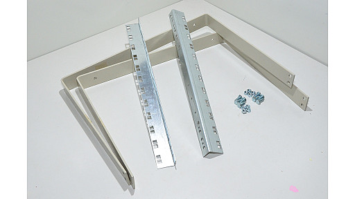 19" 11U 400mm deep wall mounted steel equipment rack