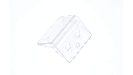 Plastic L-shaped mounting bracket 70x48x48mm with 2x 9.5mm, 2x 4mm, 1x ...