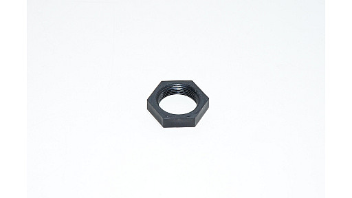 M18x1, RH, 24/6mm, plastic, black, jam nut