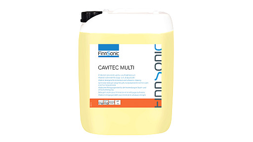 FinnSonic Cavitec Multi 15,5l pH 13 alcaline detergent for ultrasonic ...