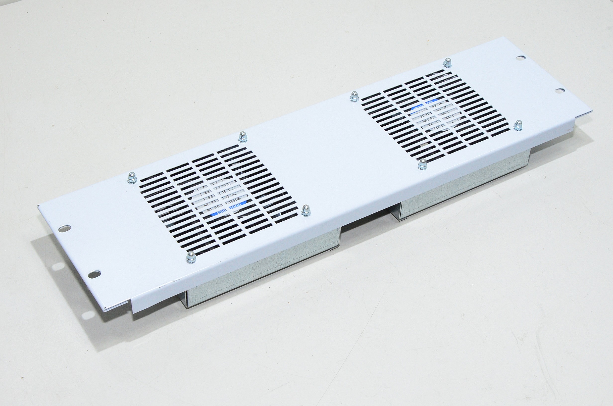 19" 3U rack mount fan unit with 2x ebm-papst 4650N fans *worn fans*