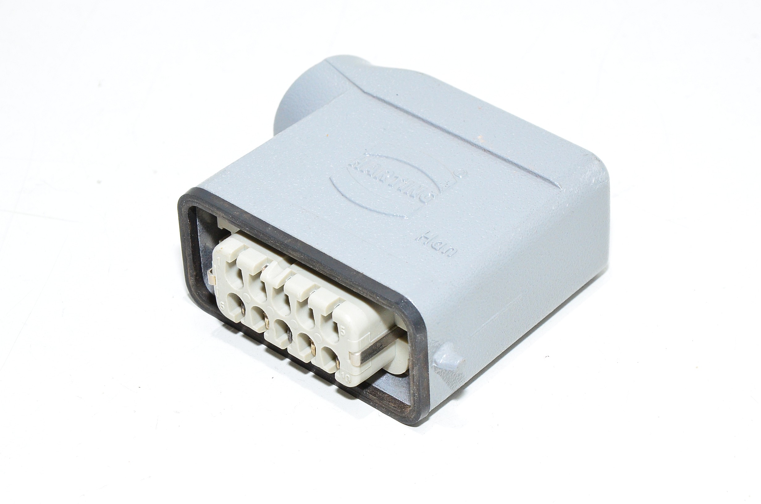 Harting heavy duty power Han 10A-F 16A female connector with Han 10A-gs ...