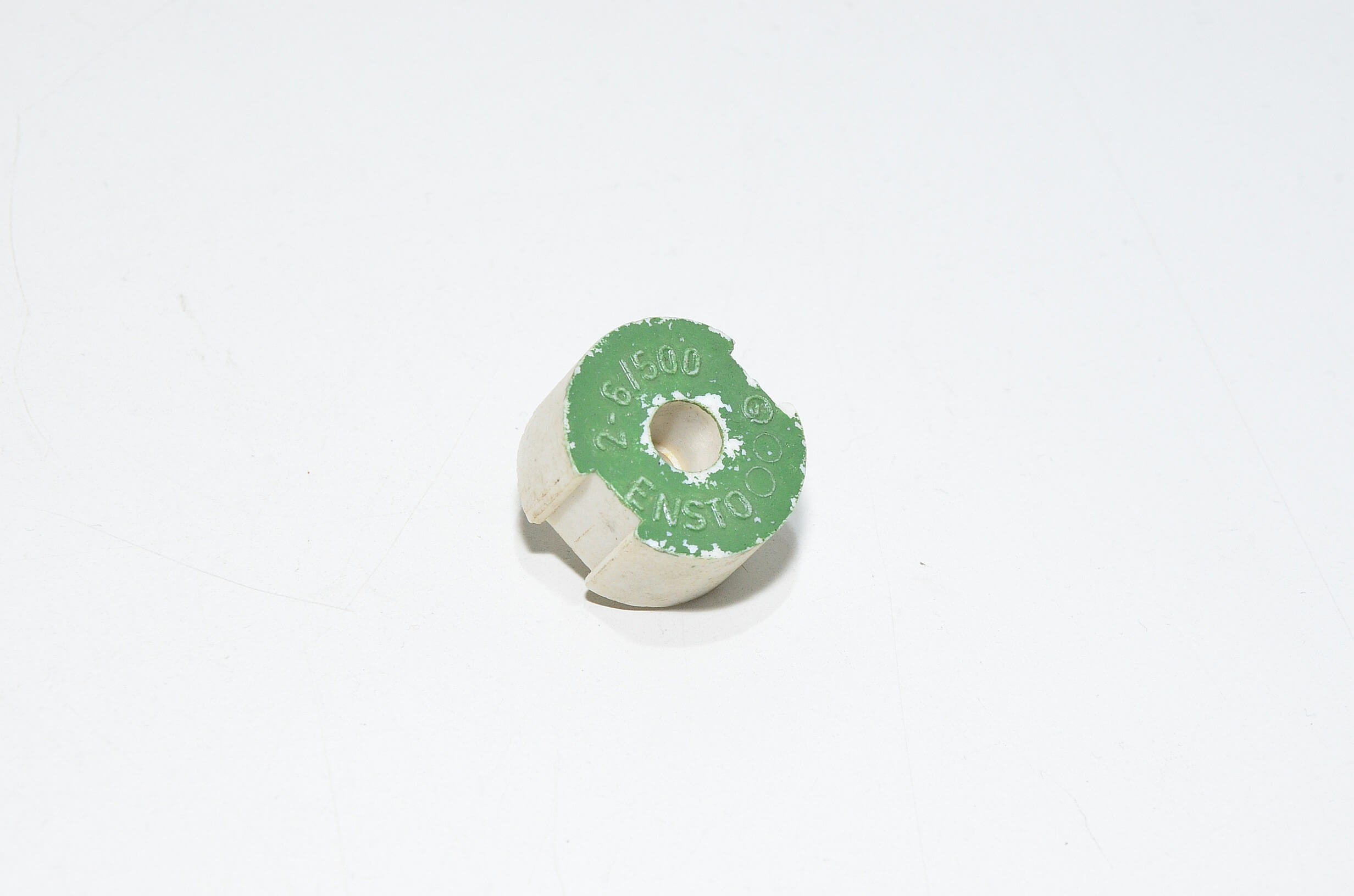 6A 500V DII Ensto green ceramic screw in gauge ring for Diazed II fuse ...