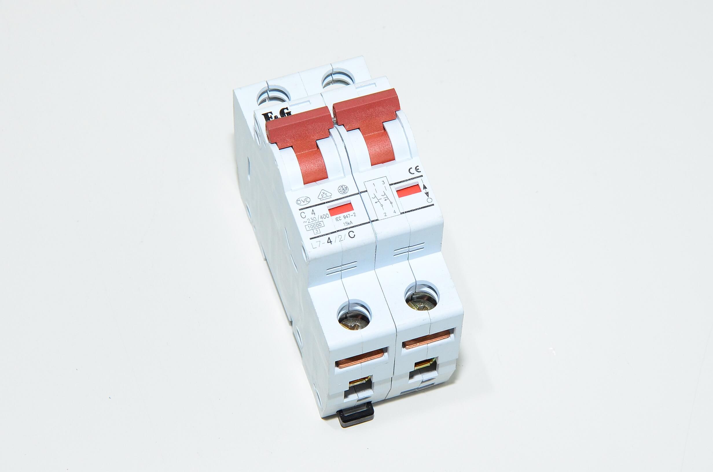 4A 2-phase C-type automatic fuse / circuit breaker F&G L7-4-/2/C C4 ...