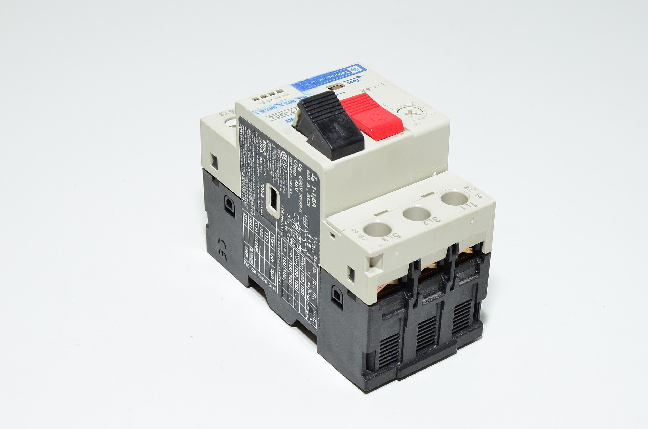Telemecanique GV2-M06 1-1,6A thermal-magnetic motor circuit breaker