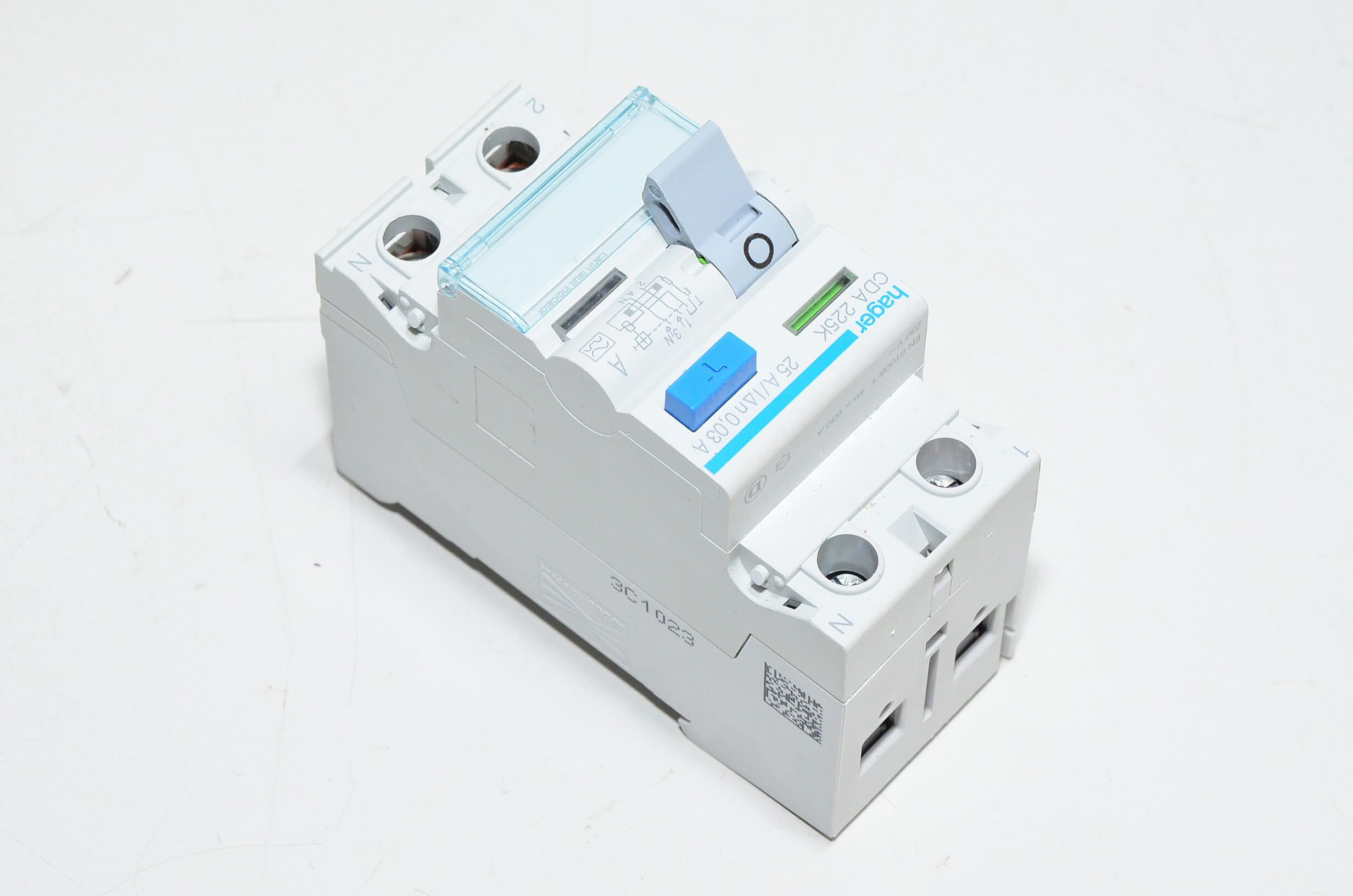25A 1-phase A-type Hager CDA225K RCCB 30mA 230VAC