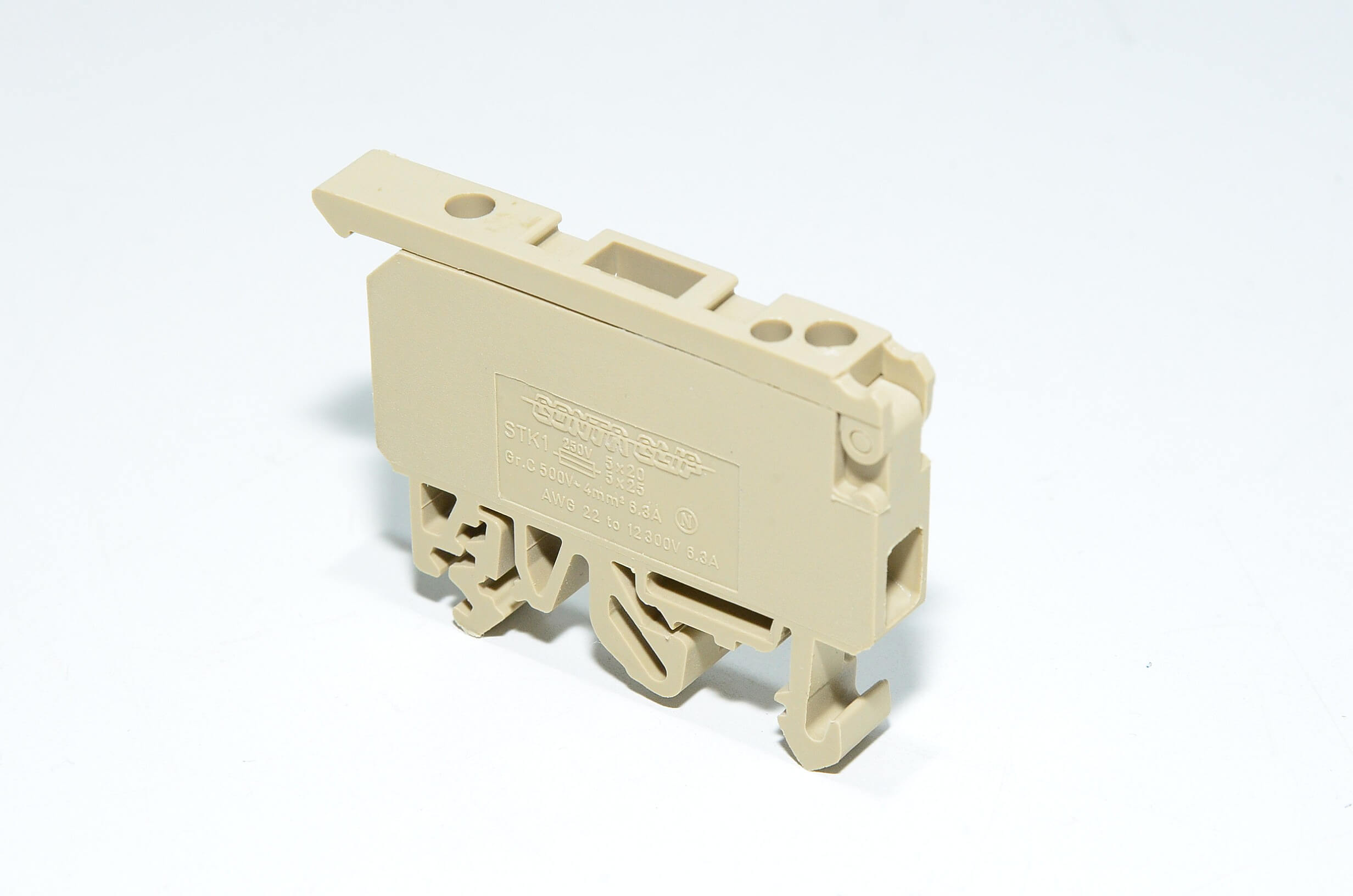 Conta-Clip STK 1 BG 2190.2 4mm² 500V 6.3A beige fuse terminal block ...