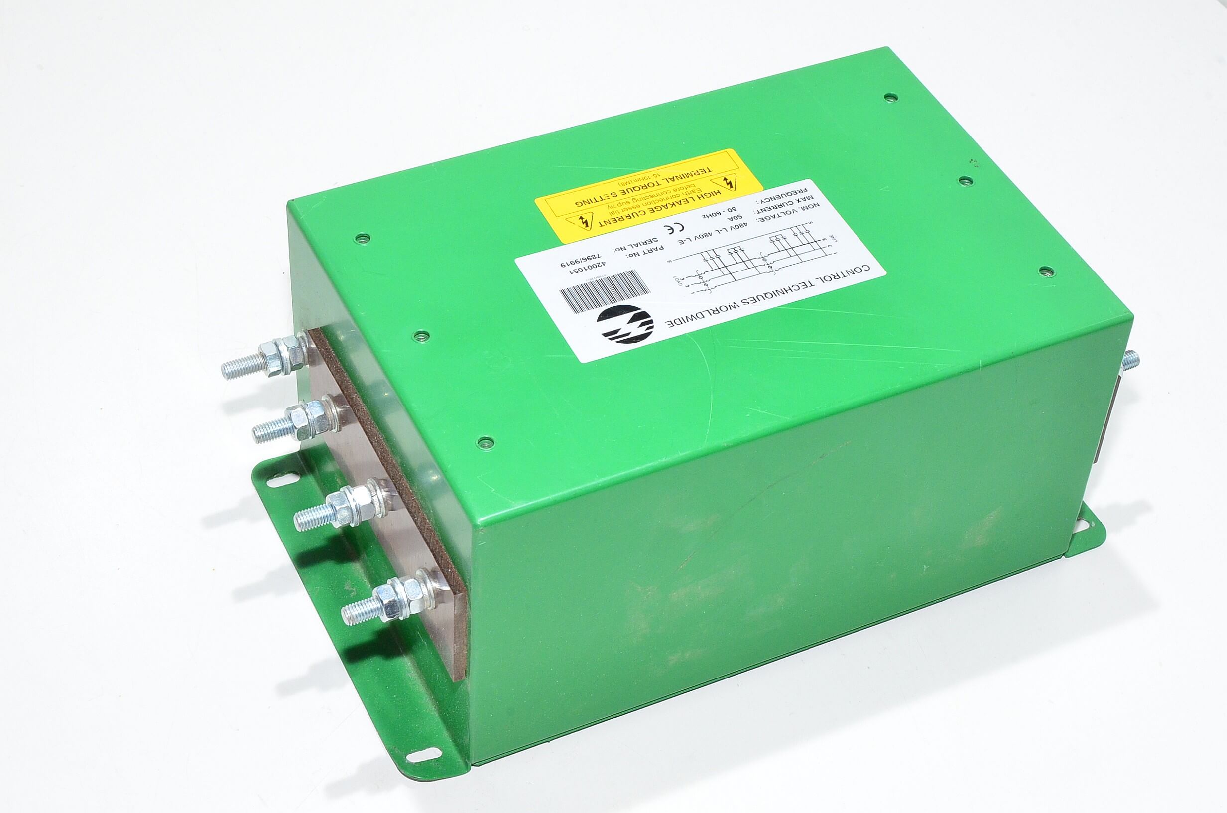 Control Techniques Worldwide 42001051 3-phase RFI / EMI filter 50A 3x480VAC