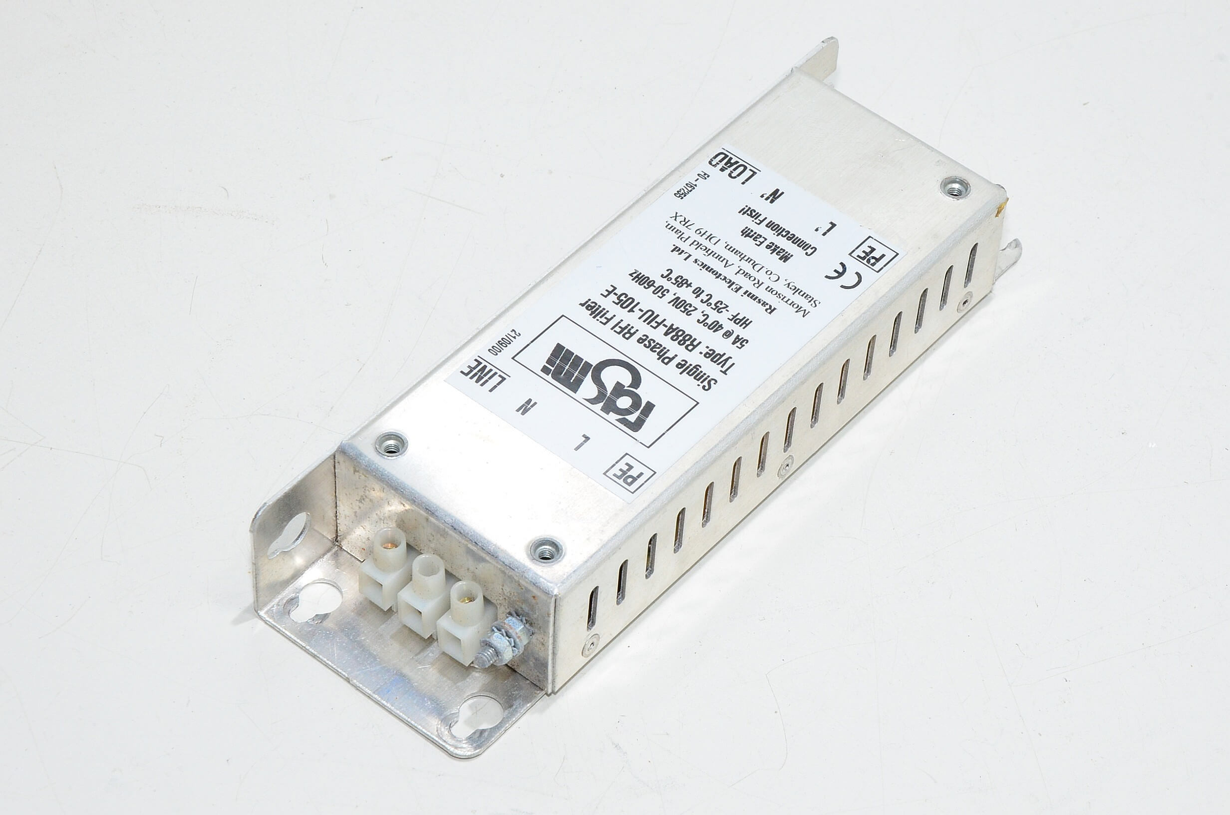 Rasmi R88A-FIU-105-E single phase RFI / EMI filter 5A 250VAC