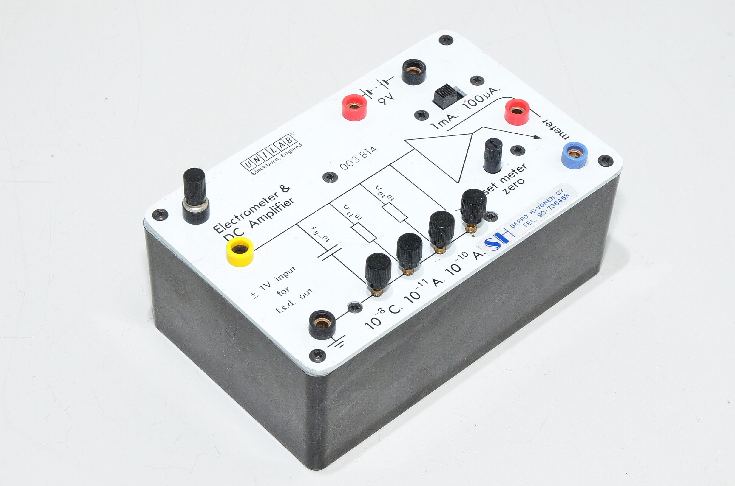 Unilab 003.814 electrometer DC amplifier