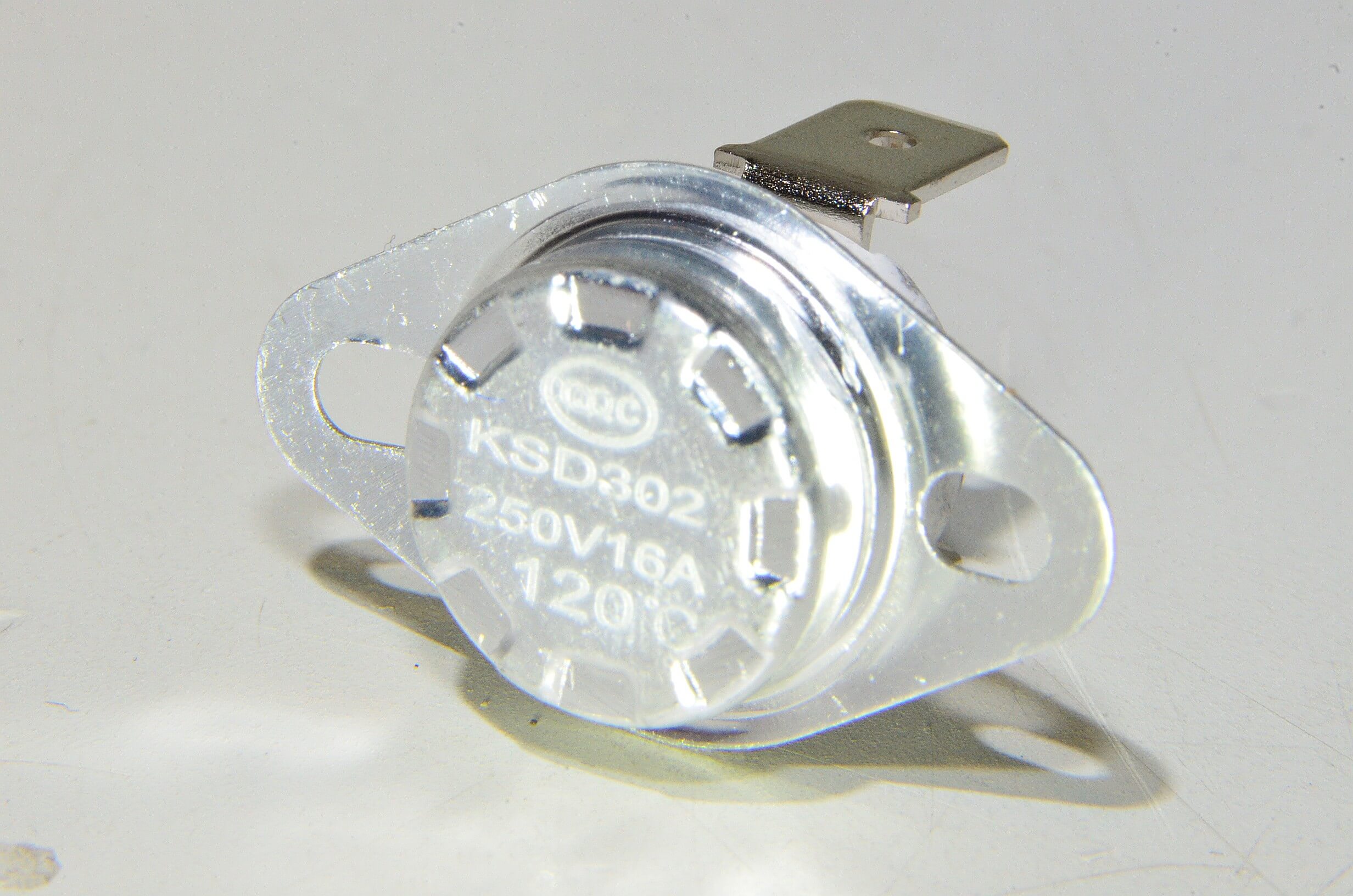 120°C KSD302 250V 16A NC ceramic bi-metallic mechanical thermostat *new*