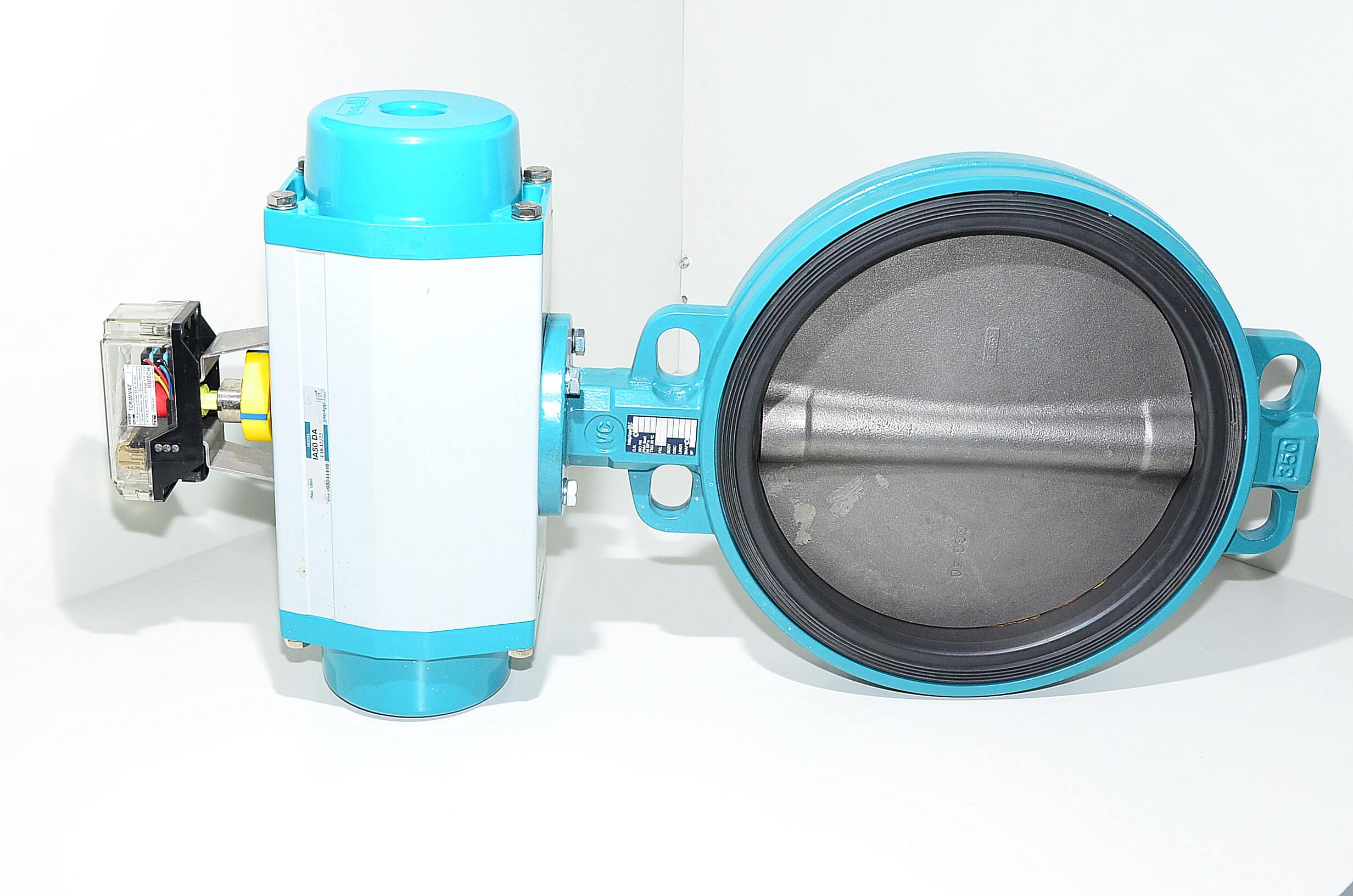 InterApp DN350 D10350-03.1AR.4A.2A0.V butterfly valve for 350mm tube ...