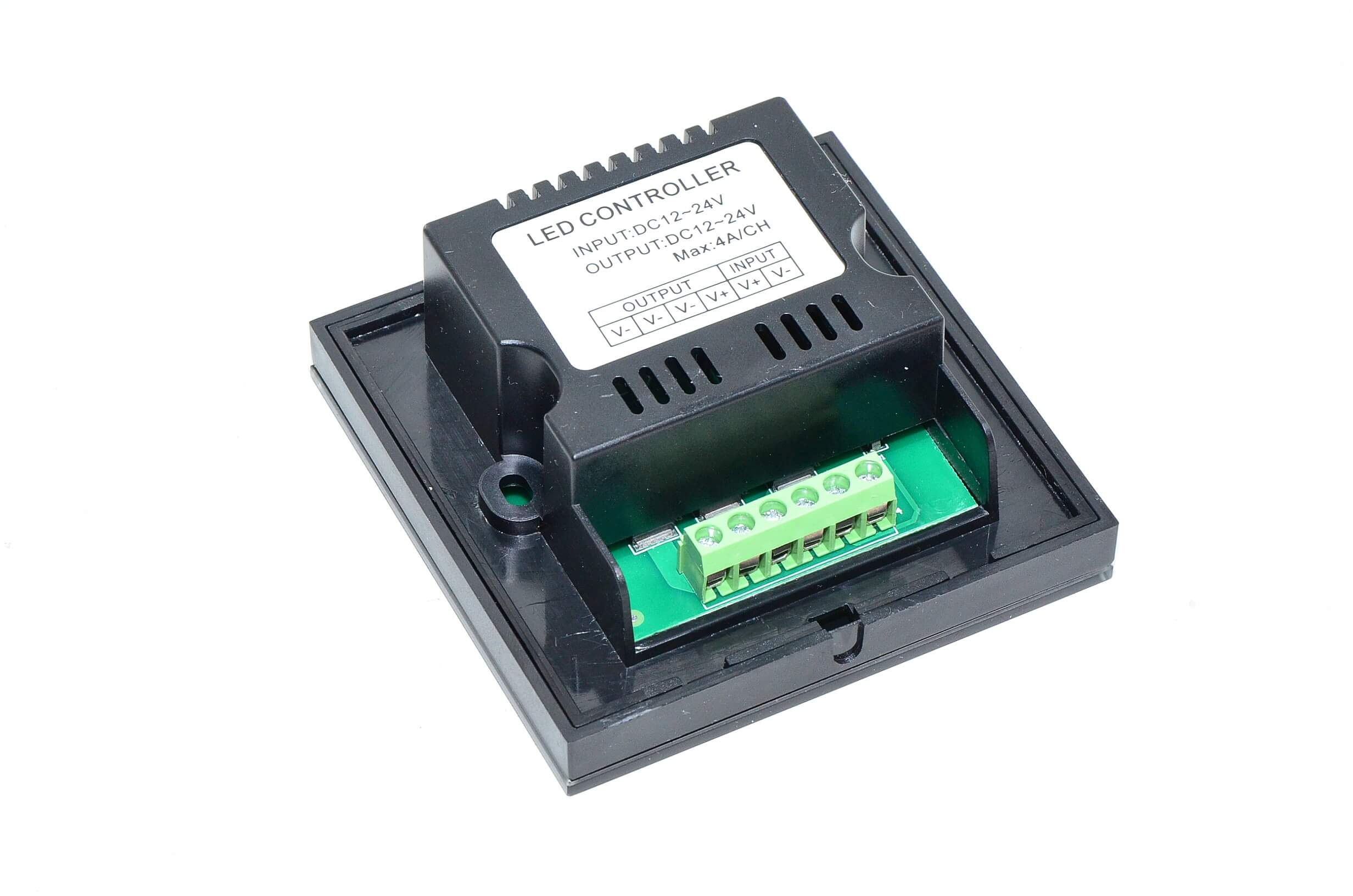 TM06 1-channel flush mount PWM dimmer panel for LED's 12-24VDC, 3x 4A *new*