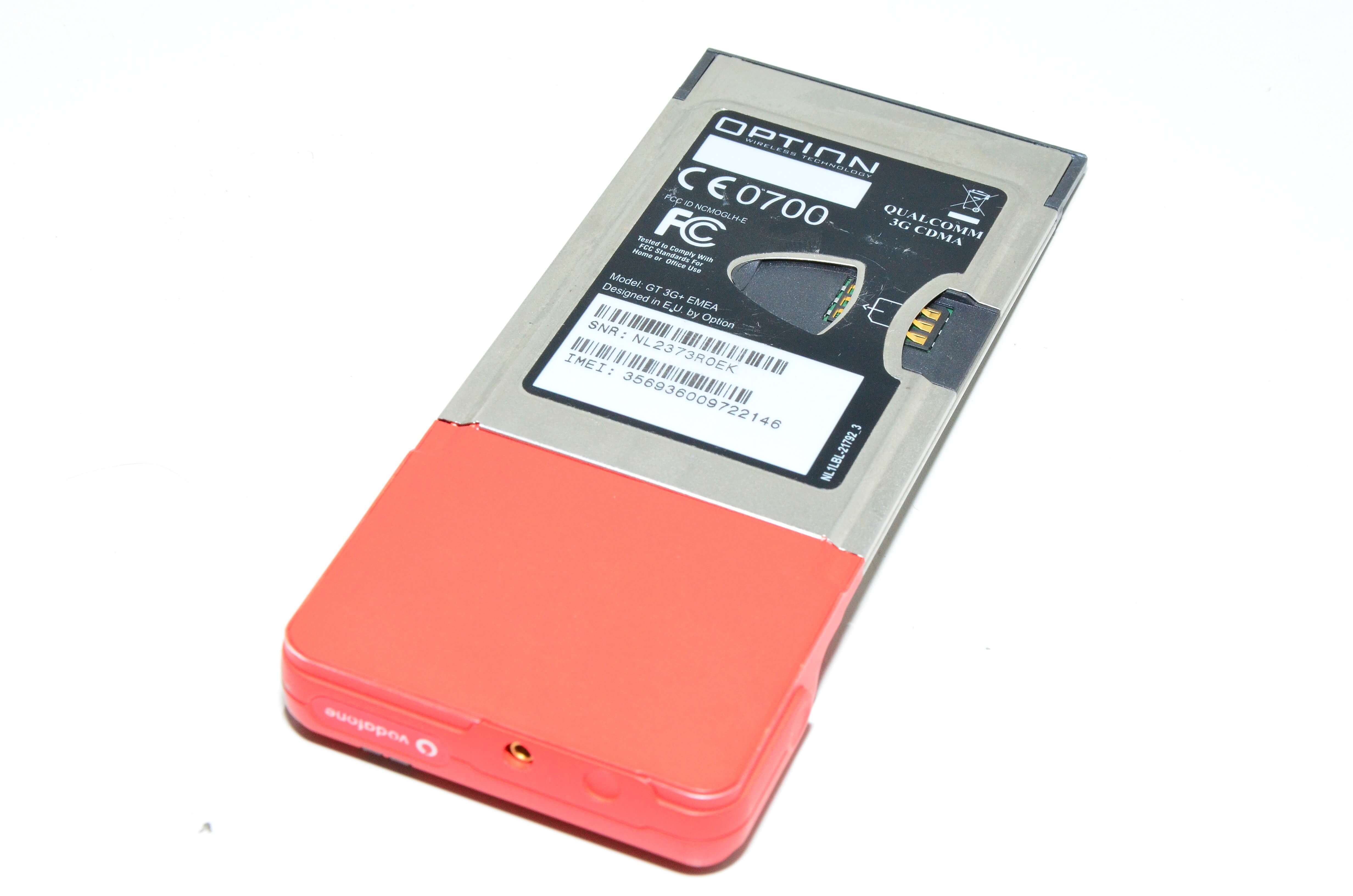 Option GT 3G+ EMEA Qualcomm 3G CDMA Vodafone mobile connect HSDPA/3G ...