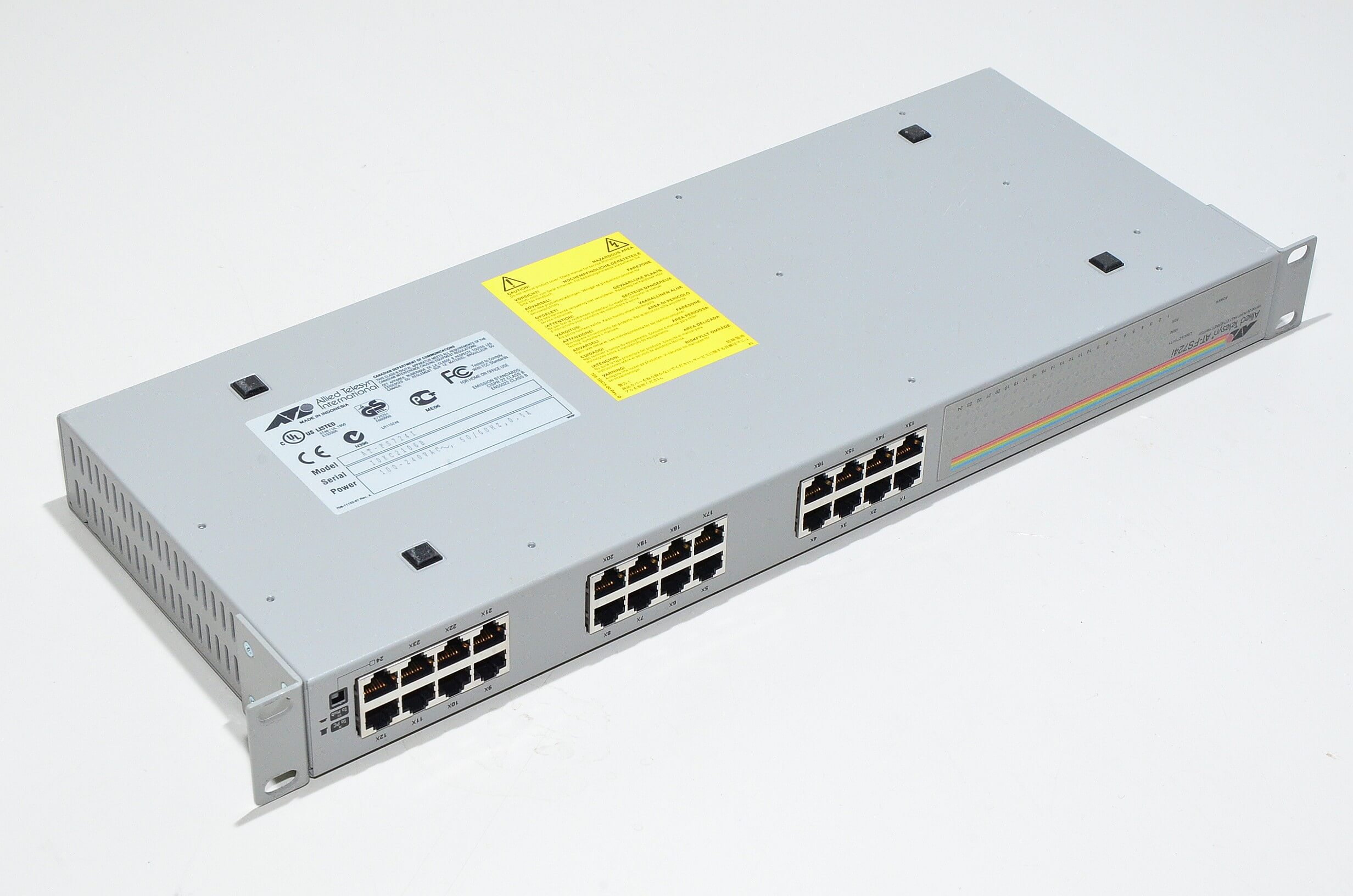 Allied Telesys AT-FS724I 24-port 10/100Mbps 19" 1U räkkiasennettava ...