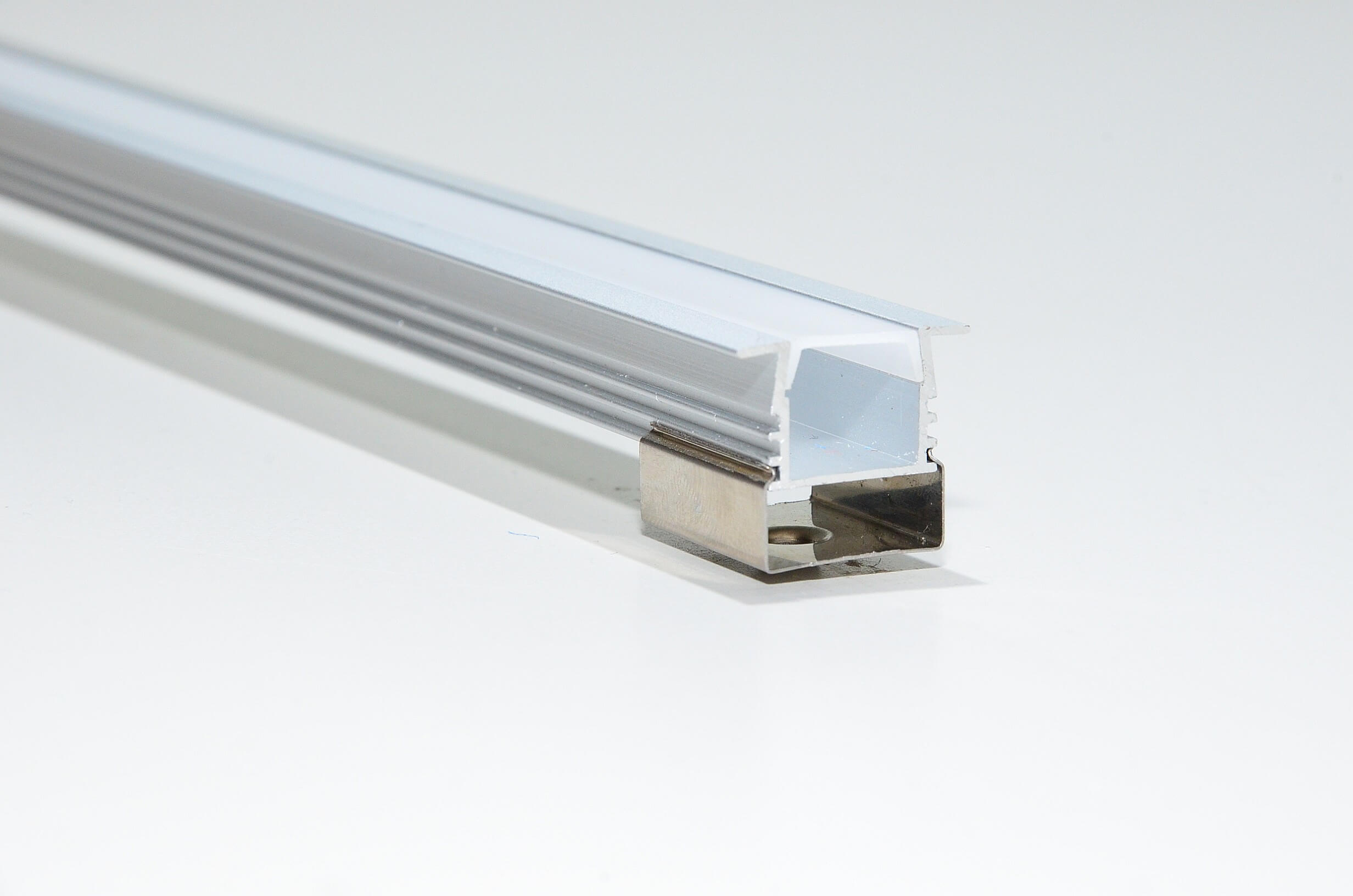 SS2122 aluminum LED strip installation profile, flush mount, 2500mm *new*