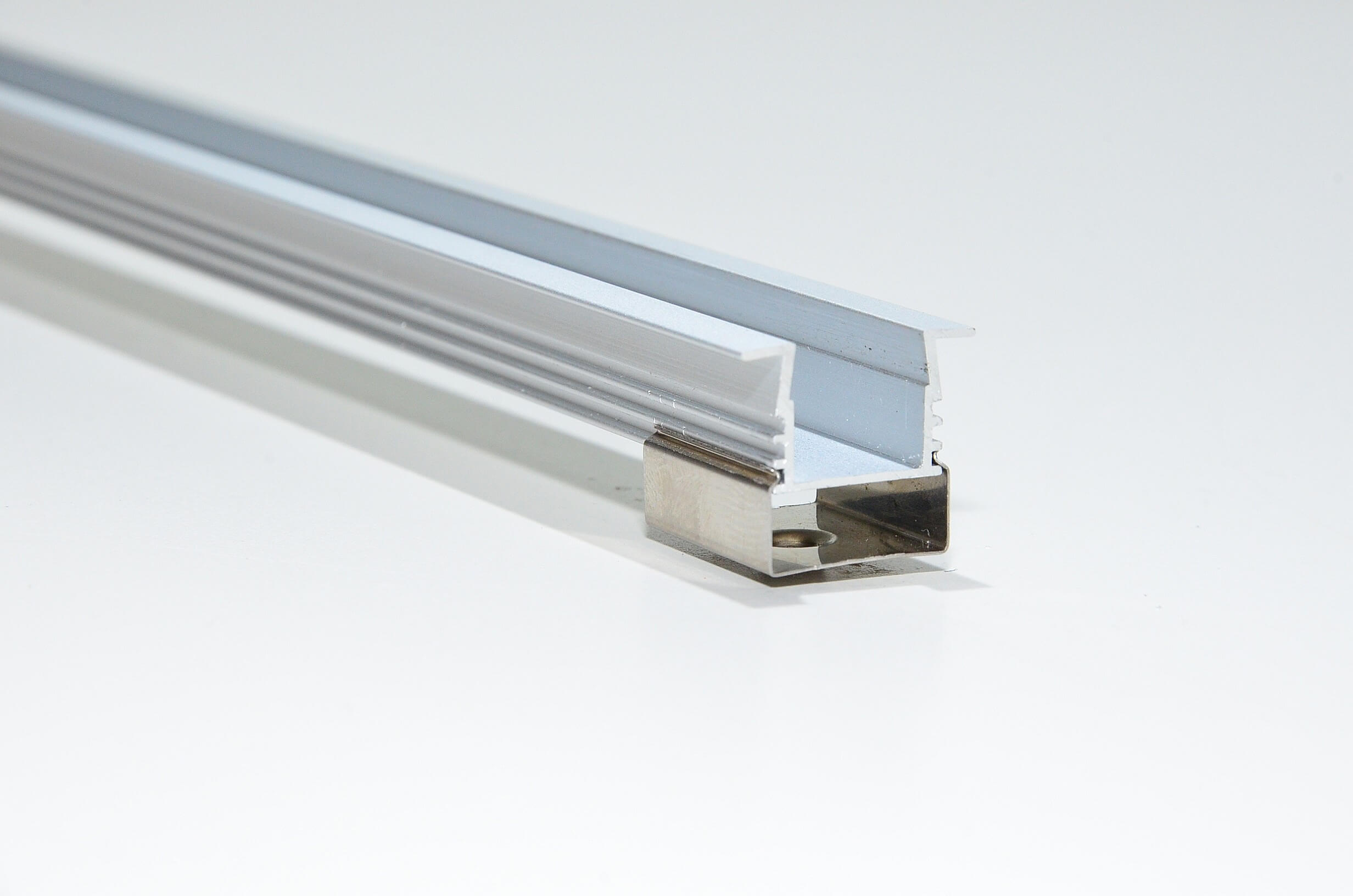 SS2122 aluminum LED strip installation profile, flush mount, 2500mm *new*