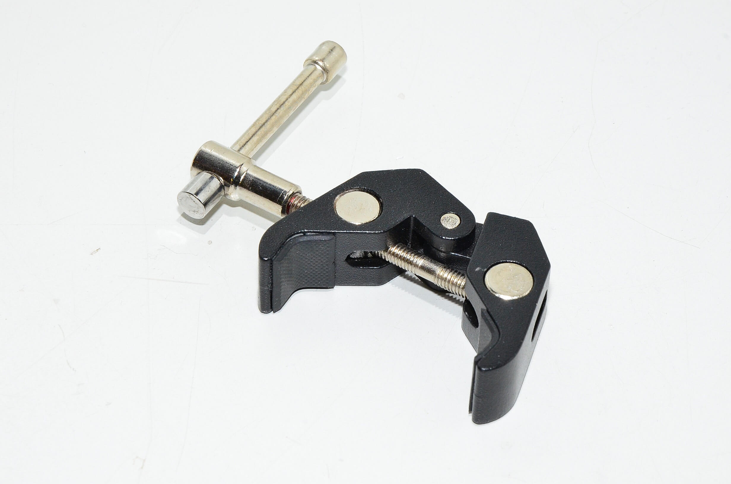 Mini clamp mount with fixed jaws 3/8" and 1/4" female threads *new*