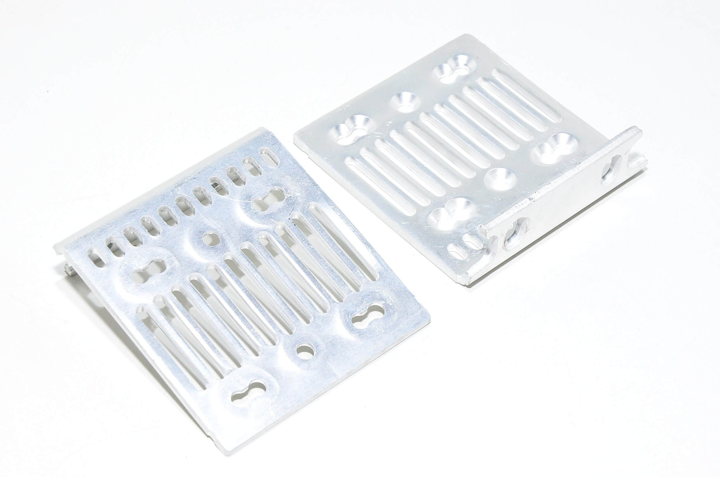 2U Rack mounting brackets, aluminium