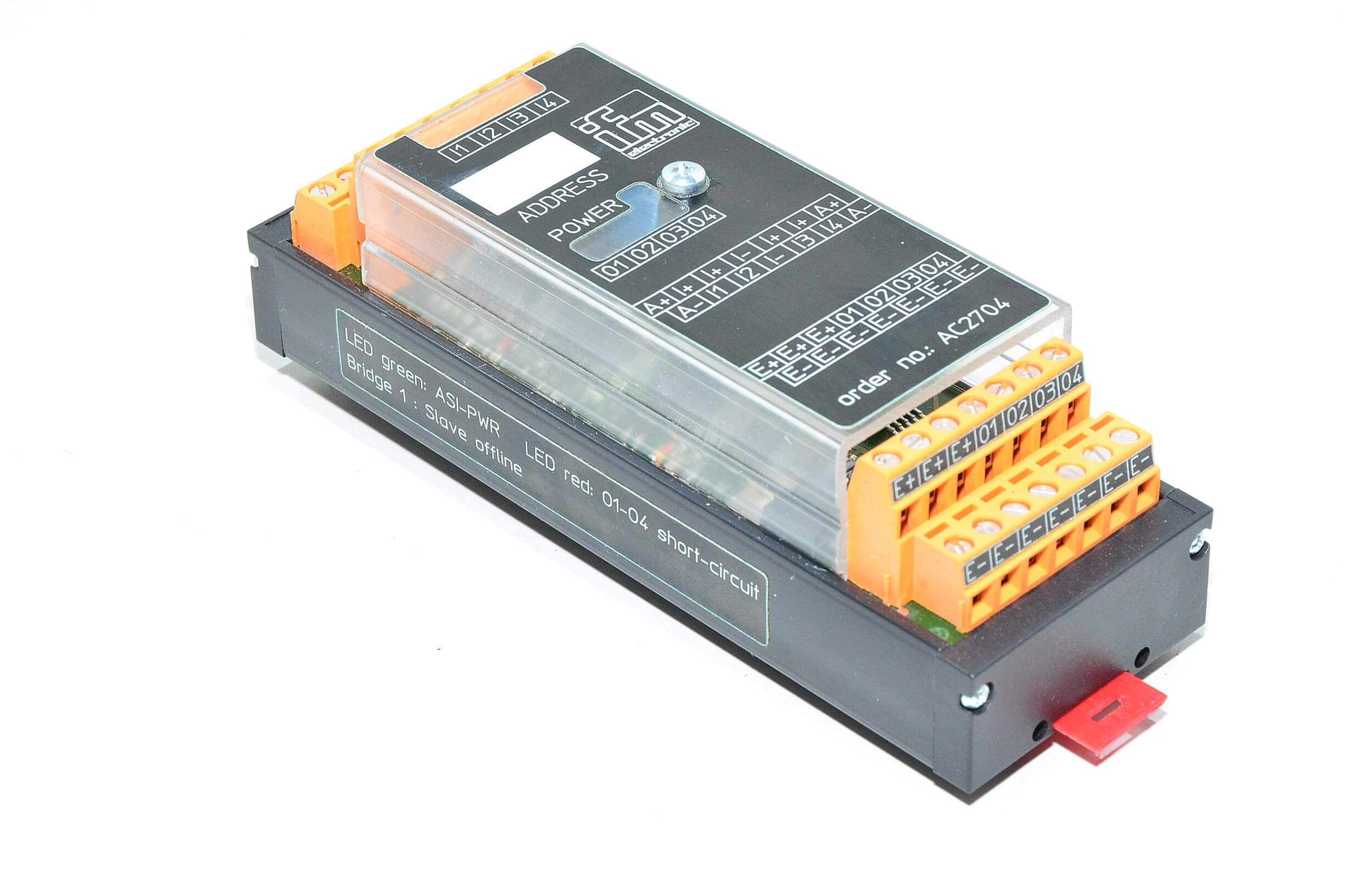 IFM AC2704 AS-i CabinetModule 4DI 4DO T ST with 4x PNP output and 4x ...