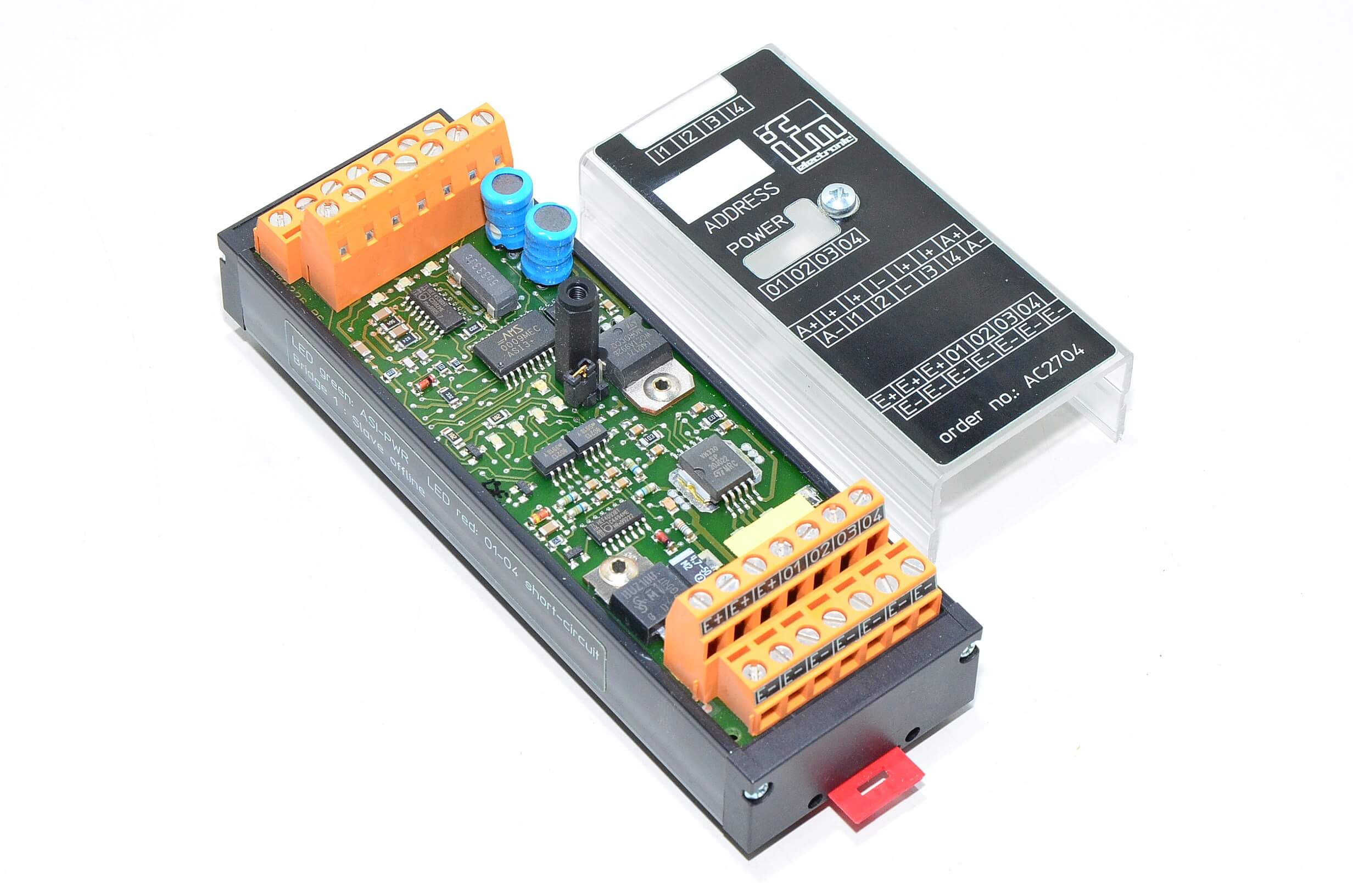 IFM AC2704 AS-i CabinetModule 4DI 4DO T ST with 4x PNP output and 4x ...