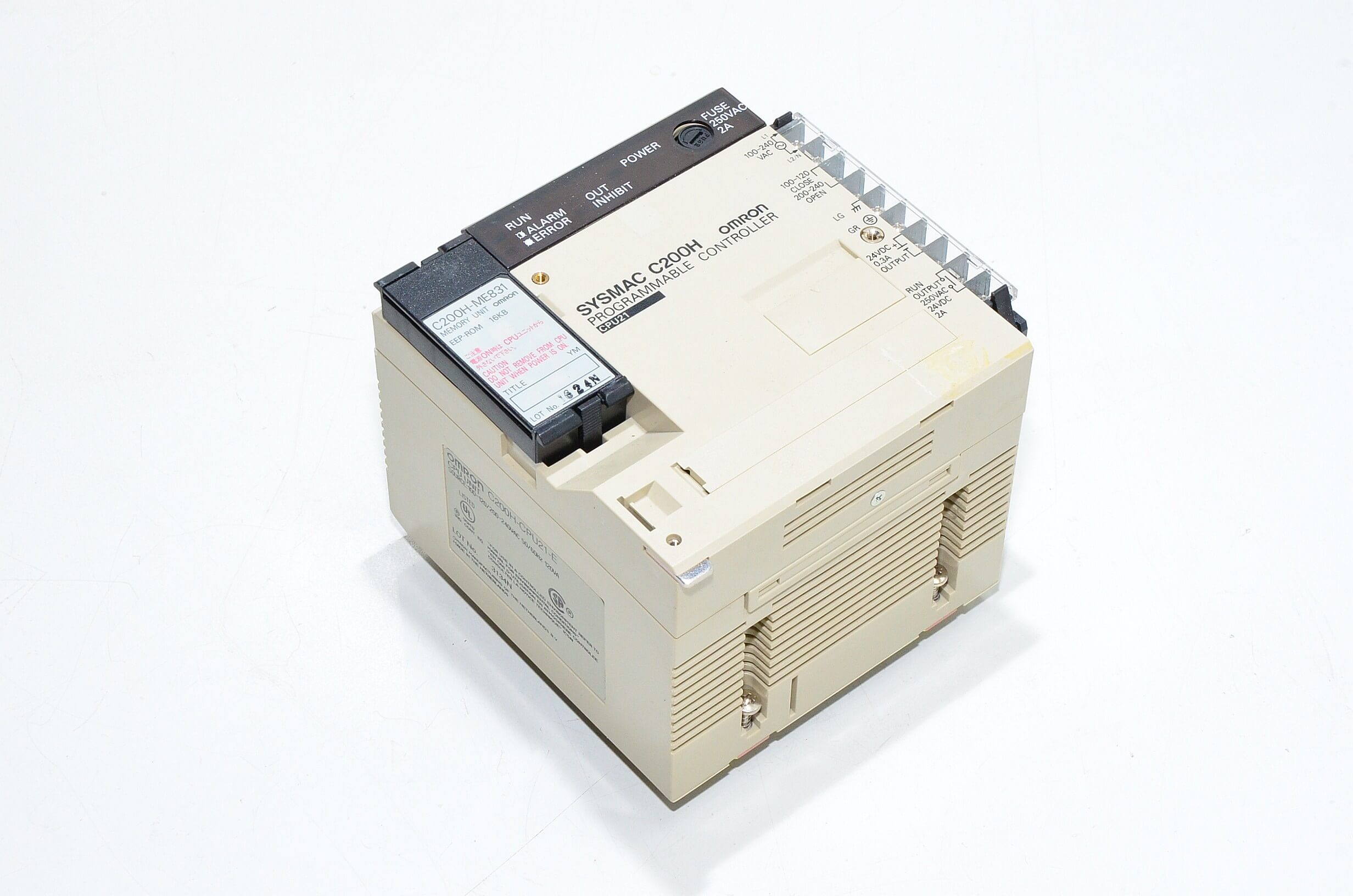 Omron Sysmac C200H-CPU21-E programmable controller, CPU unit