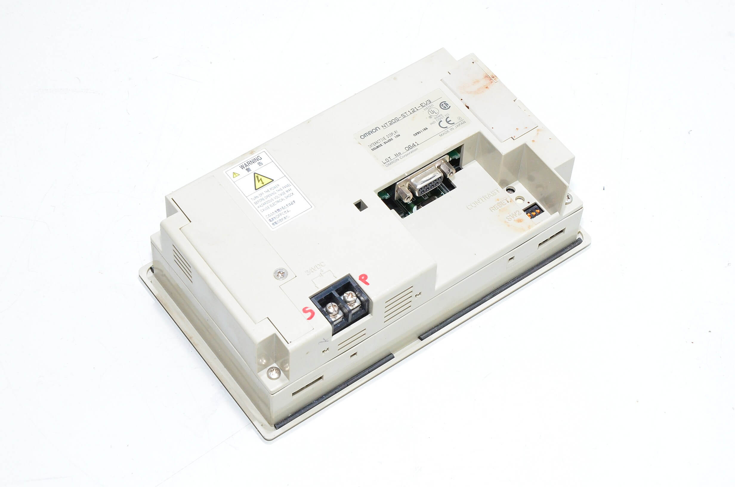 Omron NT20S-ST121-EV3 programmable terminal, 24VDC, RS-232C RS-422A/485