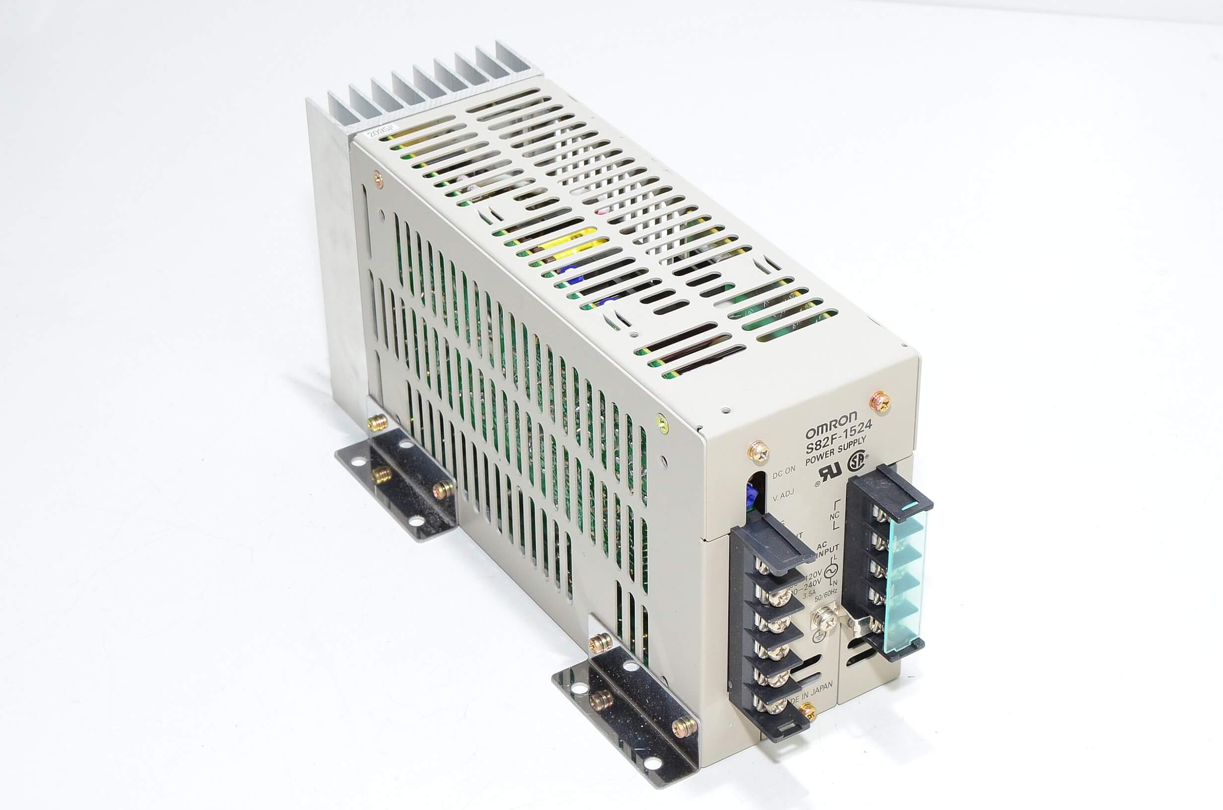 Omron S82F-1524 SMPS power supply unit, in 120VAC / 240VAC out 24VDC 7A 150W