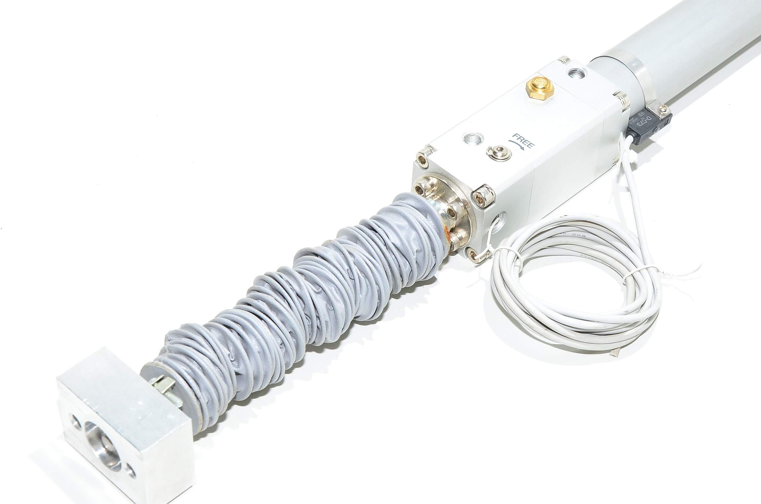 SMC CDNGBN32-550J-D cylinder with lock + nylon tarpaulin + 2x SMC D-C73 ...