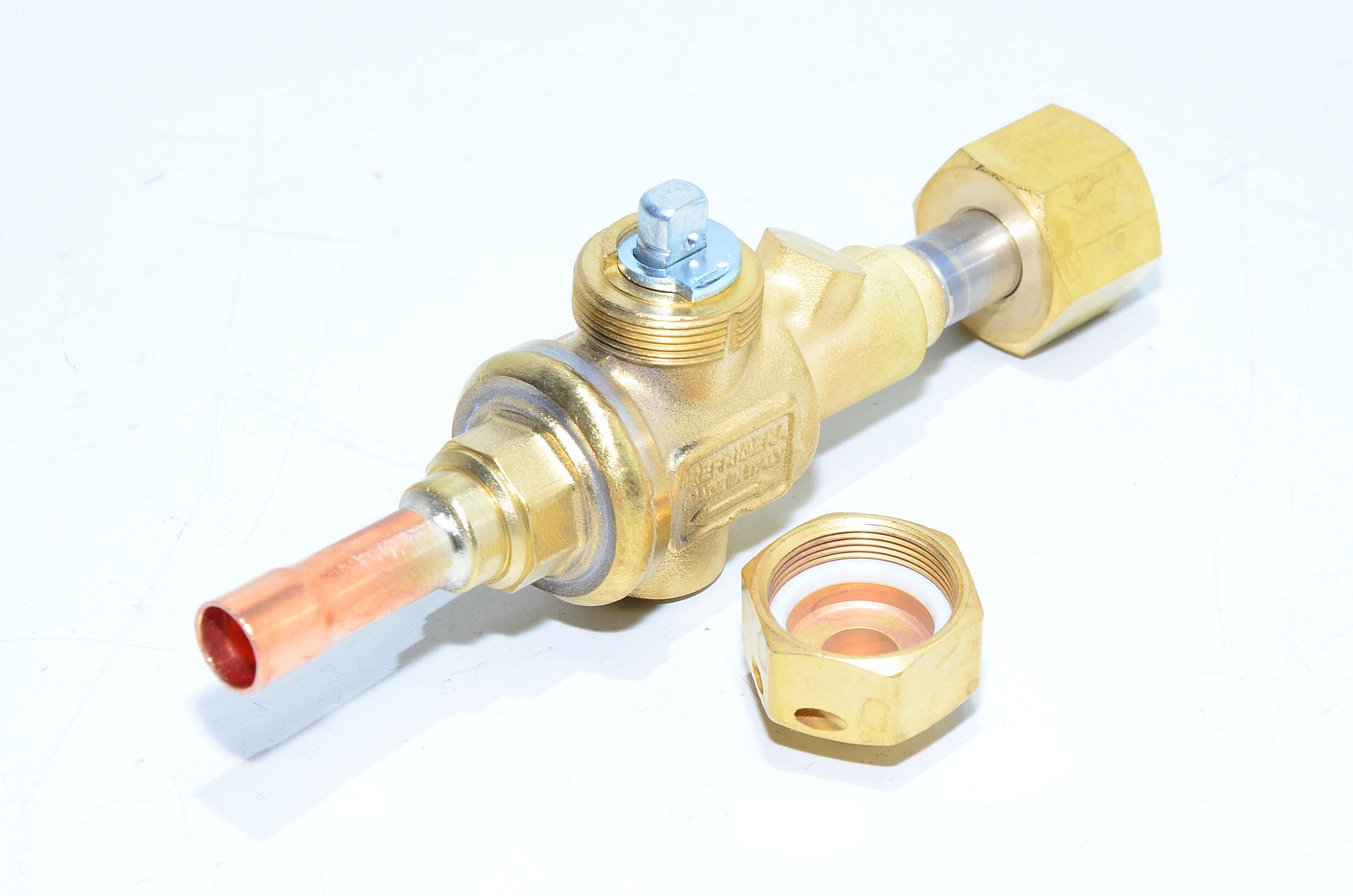 Refrigera BV21A038G2K00 2-way ball valve for, R744 (CO2), 3/8", K65, G3 ...