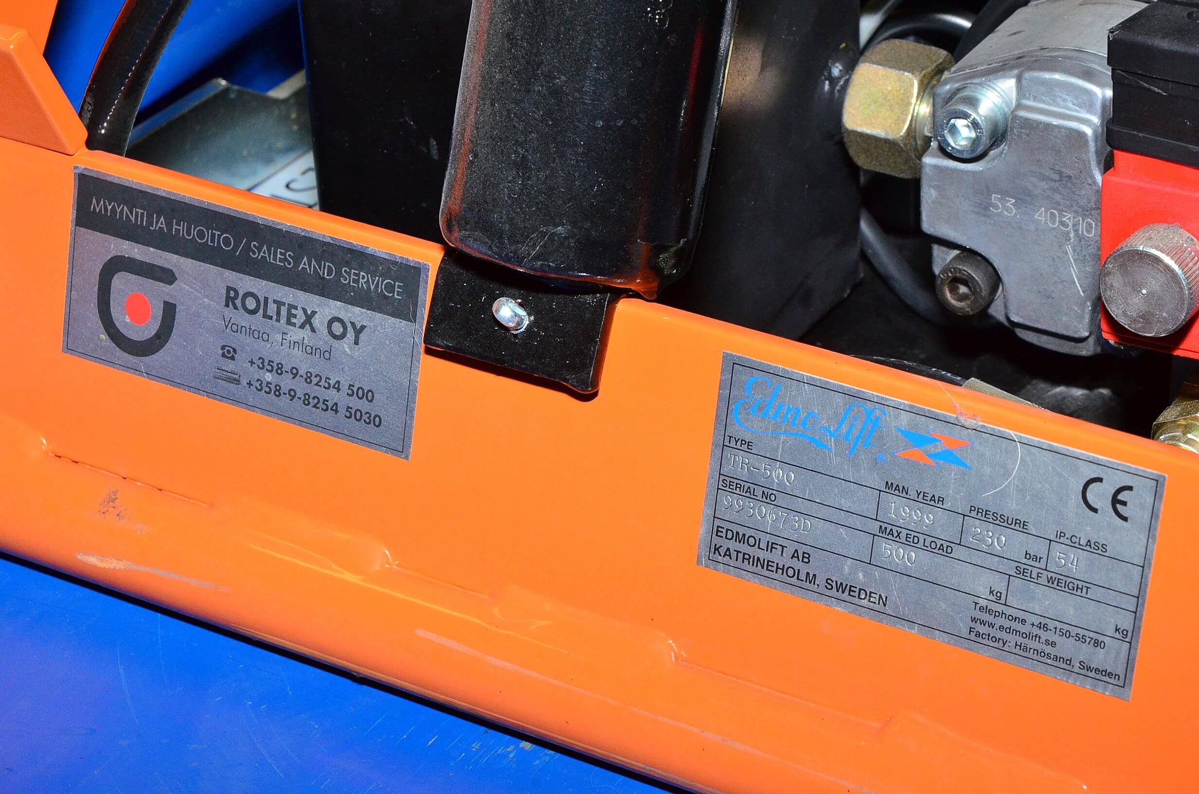 Edmolift TR-500 single scissor scissor lift table with 500mm ligt and ...
