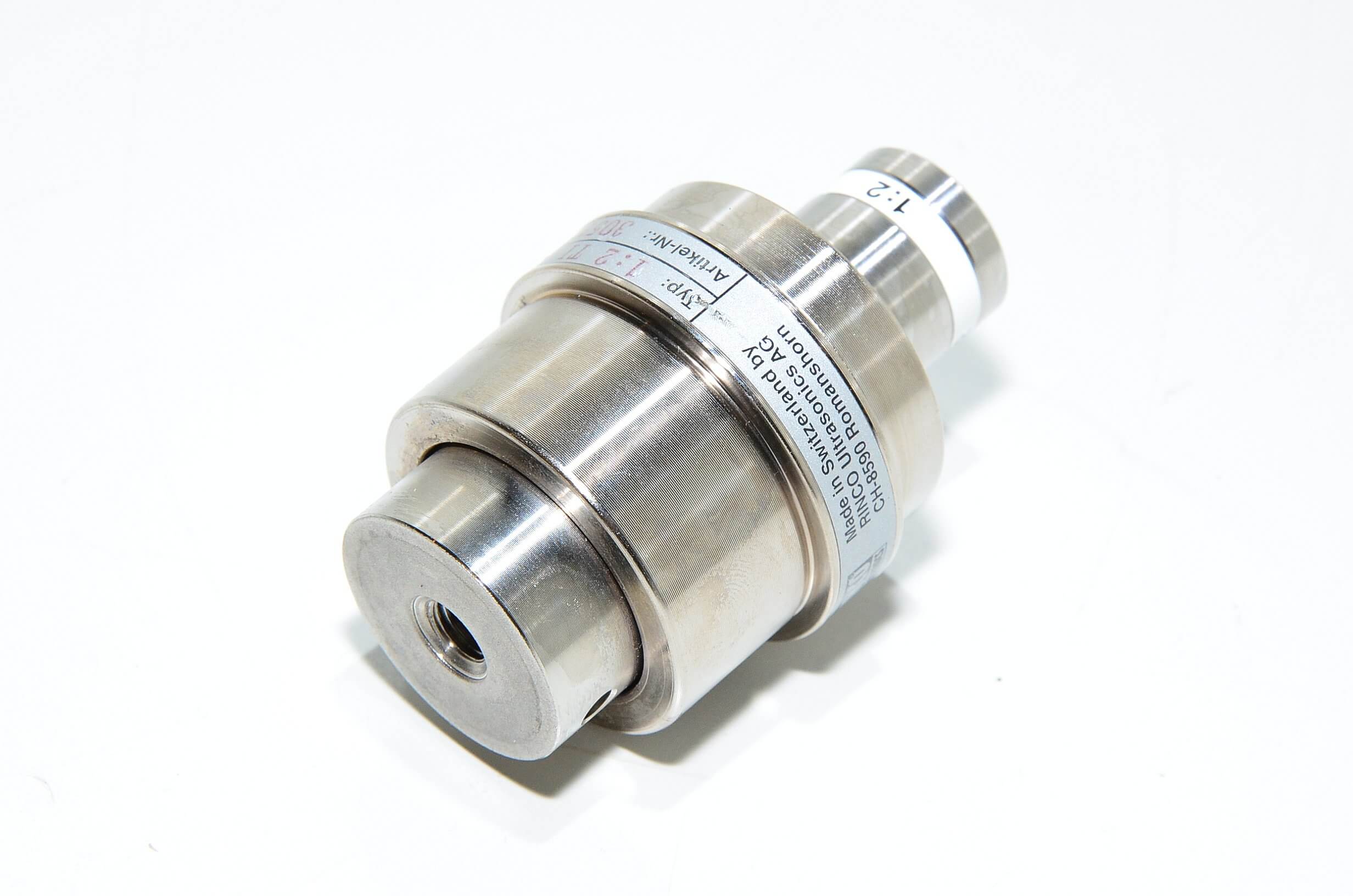 Rinco Ultrasonics 1:2 TI 3051 white titanium 35kHz booster amplifier ...