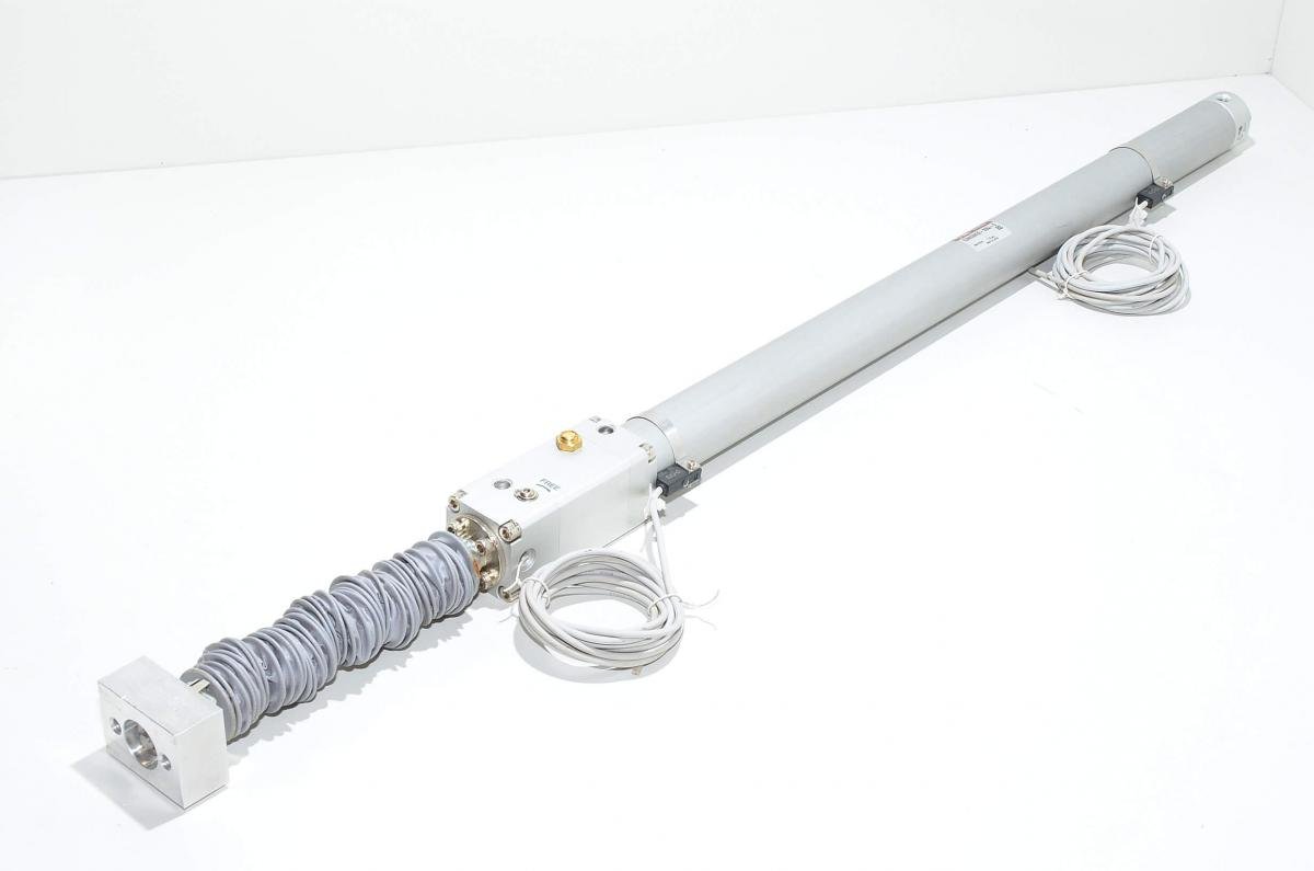 SMC CDNGBN32-550J-D cylinder with lock + nylon tarpaulin + 2x SMC D-C73 ...