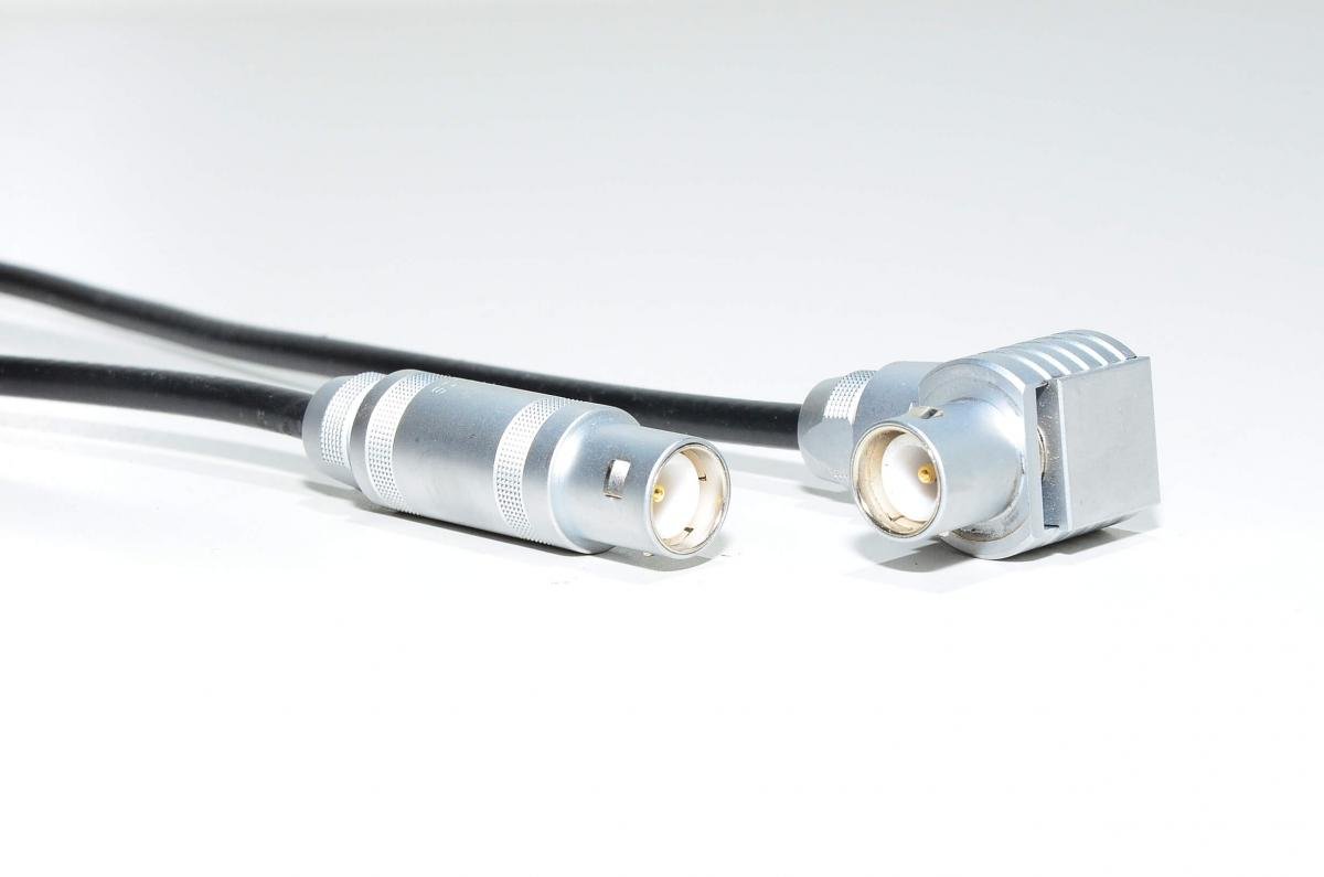 Rinco 20kHz coaxial cable with right angle male Lemo FLA.2S - straight ...