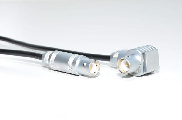 Rinco 20kHz coaxial cable with right angle male Lemo FLA.2S - straight ...