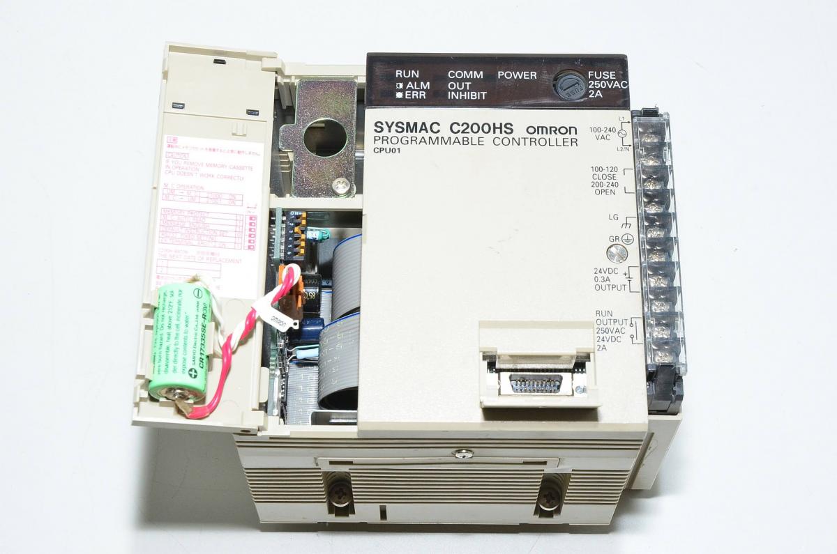 Omron Sysmac C200HS-CPU01-E programmable controller, CPU unit