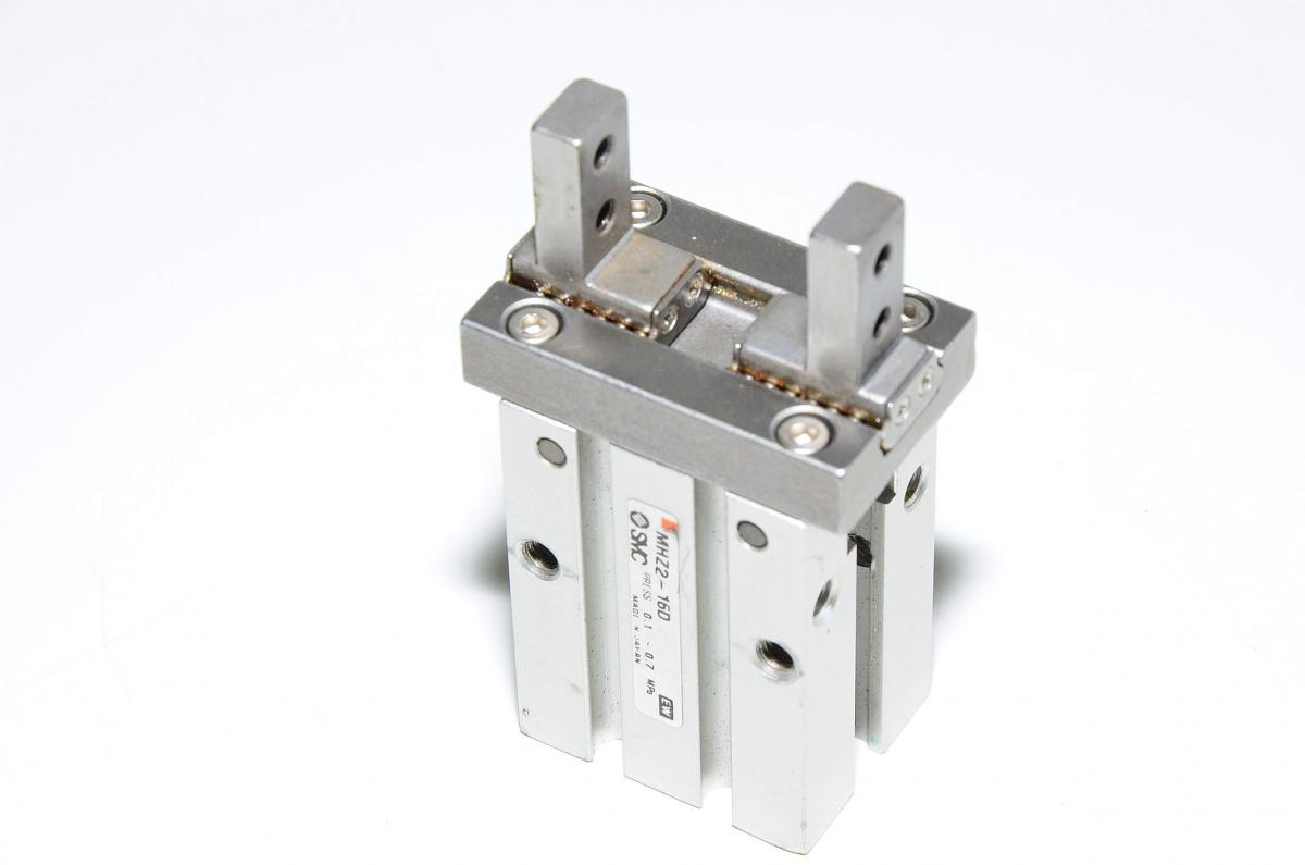 SMC MHZ2-16D Standard type double acting 2-finger linear air gripper with wide grip