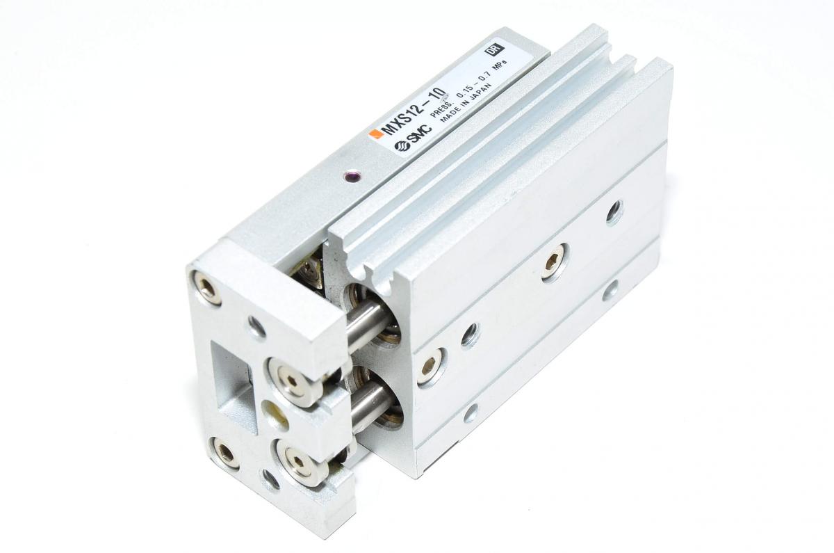 SMC MXS12-10 Compact Dual Rod Air Slide table with cross roller guide