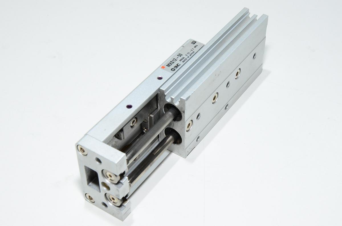 SMC MXS12-50 Compact Dual Rod Air Slide table with cross roller guide