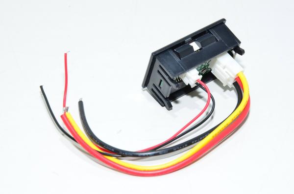 Panel mounted digital combined voltage and current meter YB27VA with 3 ...