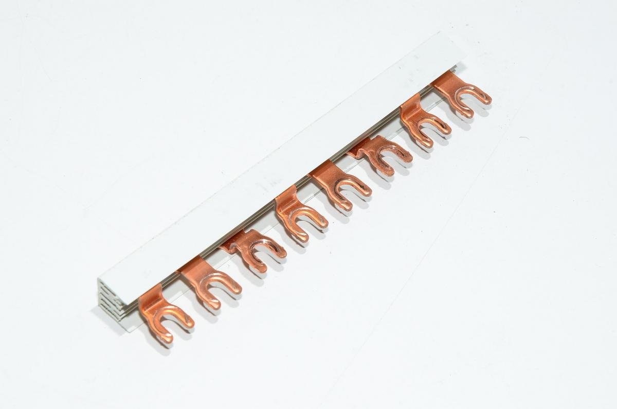 Generic 3-phase busbar with 2x3pins + 1x2pin, 53mm pitch