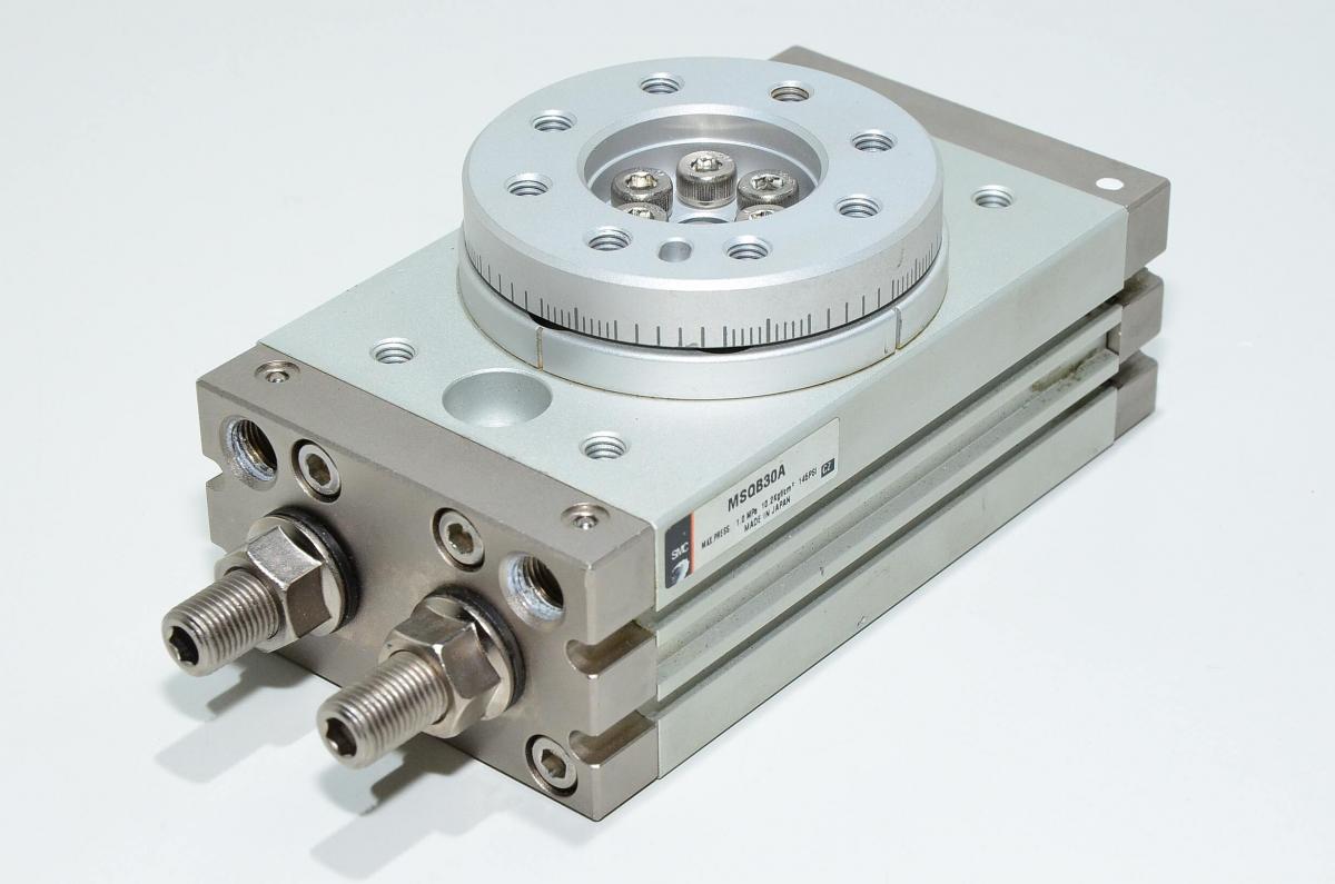 SMC MSQB30A Rotary Table with adjuster bolts
