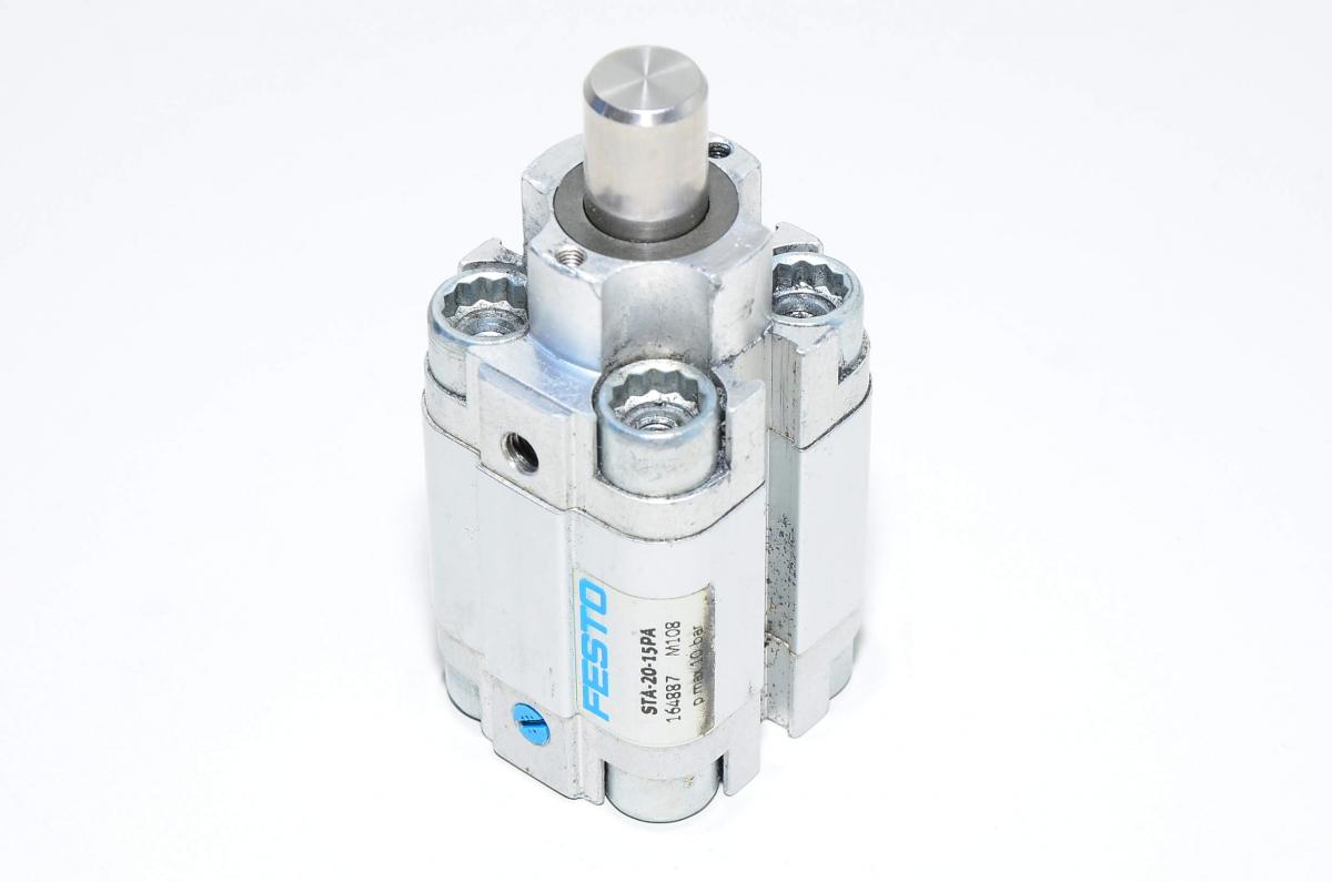 Festo STA-20-15PA 164887 double-acting locking cylinder with spring return